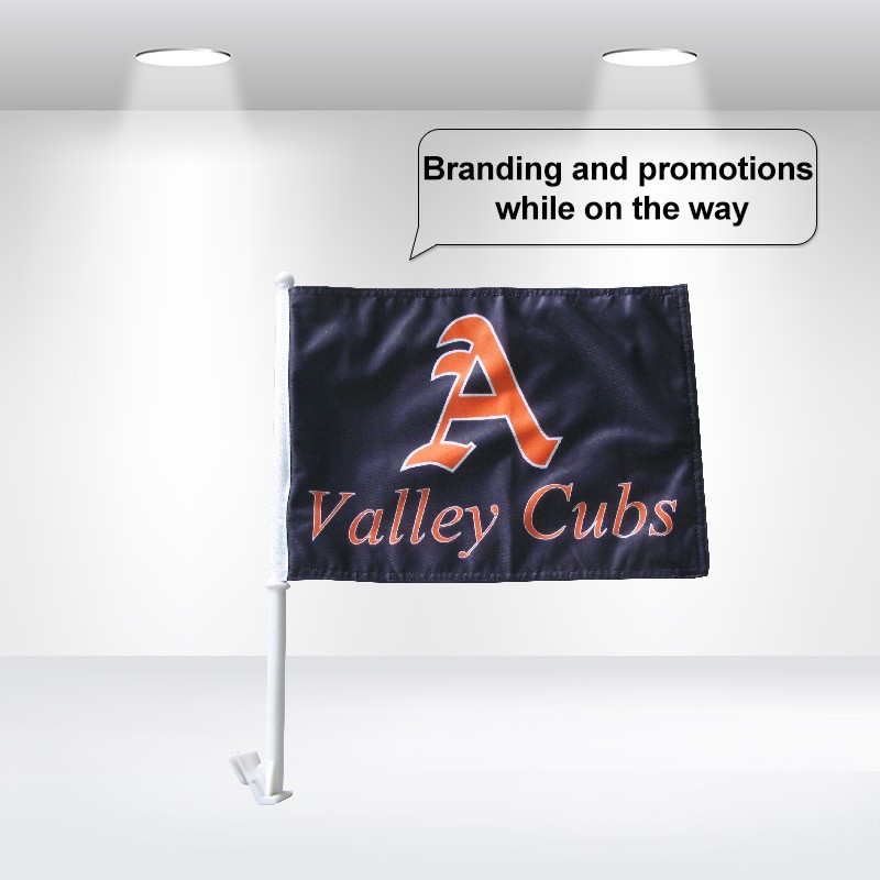 Custom Car Flags Display Your Advertising Message on the Go